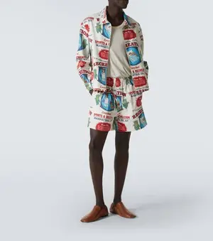 BODE Enrichment Printed Cotton Shorts