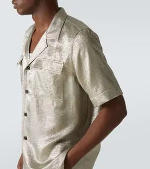 Dries Van Noten Pleated Shirt - Silver