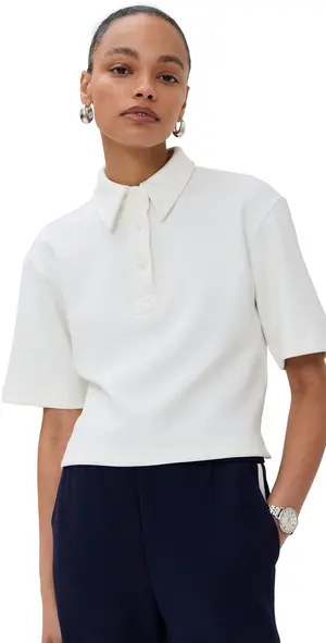 LE BOP Josephine Polo Top - Ivory