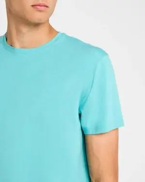 Derek Rose Apos;s Basel Crewneck T-shirt - Blue