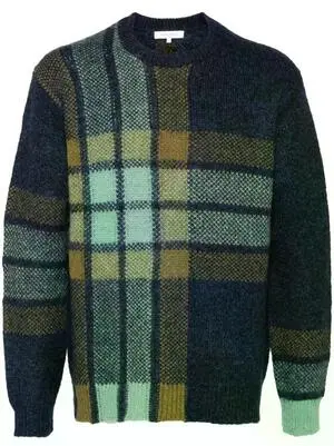Maison Kitsuné Graphic Check Intarsia Jumper