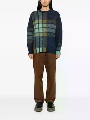 Maison Kitsuné Graphic Check Intarsia Jumper