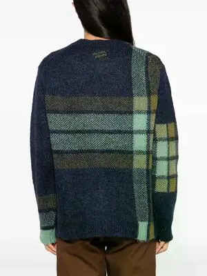 Maison Kitsuné Graphic Check Intarsia Jumper
