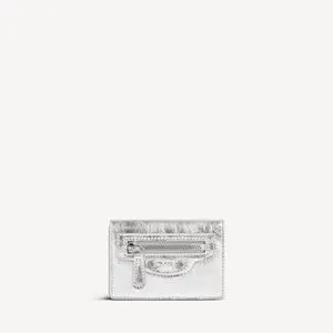 Balenciaga Le City Mini Wallet - Silver
