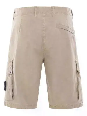 Stone Island Cotton Cargo Shorts - Brown