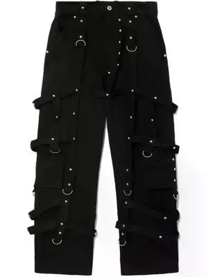 We11Done Studded Cargo Trousers