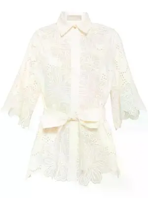 Elie Saab Cotton Embroidered Shirt