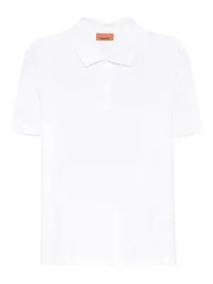 Missoni Zigzag-woven Polo Shirt - White