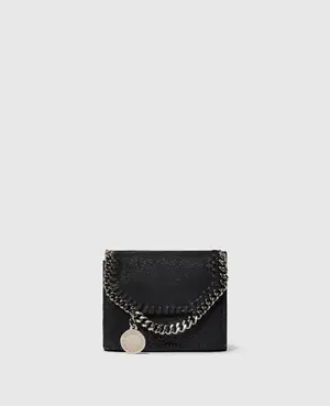 Stella McCartney Falabella Tri-fold Wallet - Black