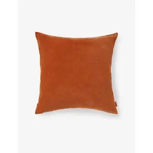 FERM LIVING Senti Square Cotton And Linen Cushion 50cm X 50cm - Baked Clay