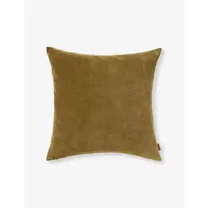 FERM LIVING Senti Square Cotton And Linen Cushion 50cm X 50cm - Khaki