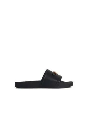 Versace Rubber Slides - Black