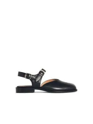 MAISON MARGIELA Tabi Leather Sandals - Black