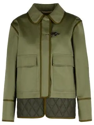 FAY Cotton-Blend Jacket - Green