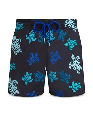 Vilebrequin Mahina Printed Swim Trunks - Black