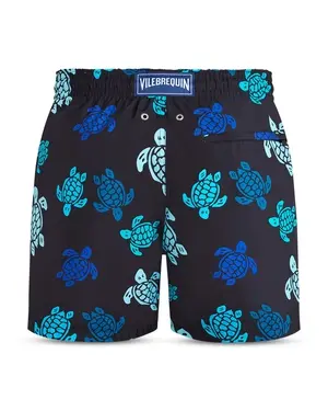 Vilebrequin Mahina Printed Swim Trunks - Black