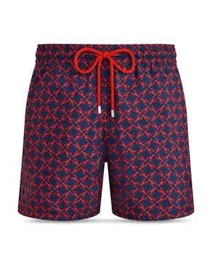 Vilebrequin Mahina Printed Swim Trunks - Navy
