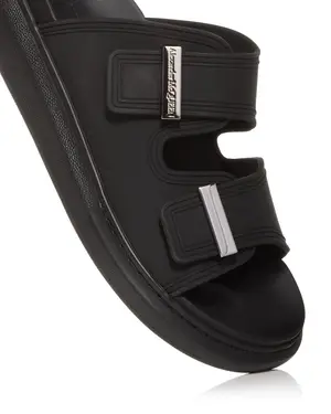 Alexander McQueen Rubber Slide Sandals - Black Multi