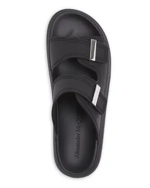 Alexander McQueen Rubber Slide Sandals - Black Multi