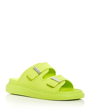 Alexander McQueen Alexander McQueen Rubber Slide Sandals Green Multi