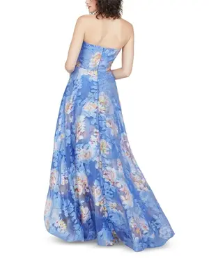 Theia Wendy Bubble Hem Gown