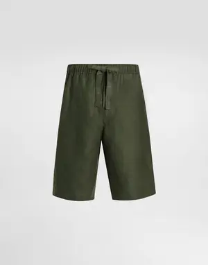 Dolce & Gabbana Linen Shorts - Green