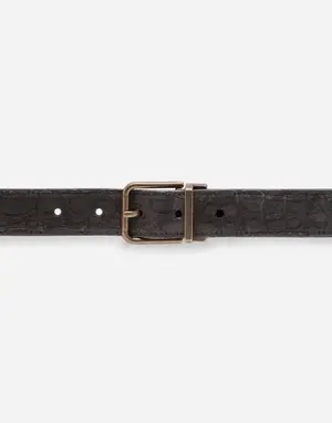 Dolce & Gabbana Crocodile Effect Belt