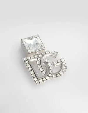 Dolce & Gabbana Rhinestone Dg Logo Earrings