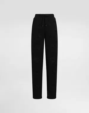 Dolce & Gabbana Jersey Jogging Pants With Cut-out Dg Logo