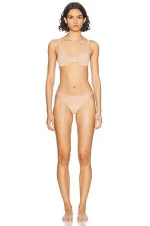 NEGATIVE UNDERWEAR Sieve Thong - Buff