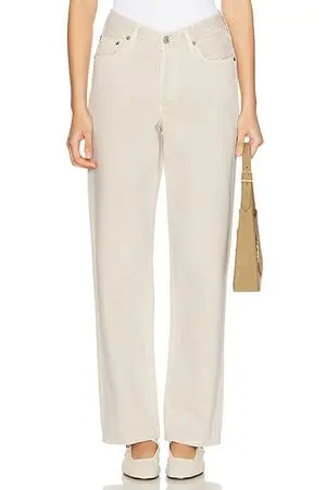 AGOLDE V-waist Baggy Jeans - Scone