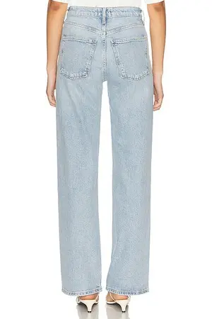 AGOLDE Harper Mid-rise Straight Jeans - Beam