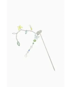VELVET LUNA Steel Hair Pin With Charms