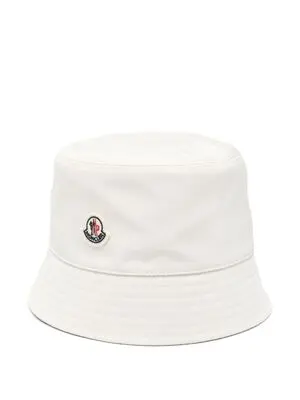 Moncler Moncler Appliqué Bucket Hat Neutrals