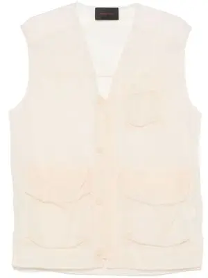 Simone Rocha Multi-pocket Gilet - Neutrals