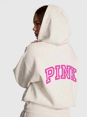 Pink Relaxed Sweatshirts Hoodies For Women
