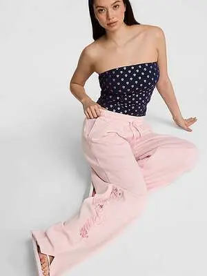 Pink Drawstring Sweatpants For Women