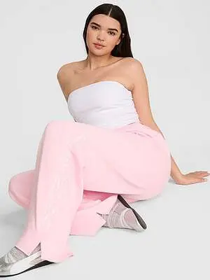 Pink Wide Leg Activewear For Women