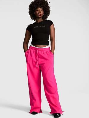 Pink Drawstring Sweatpants For Women