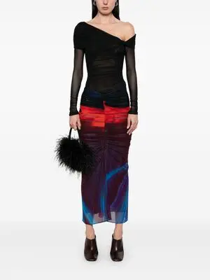 MUGLER Ruched Bodysuit