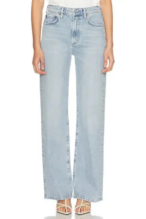 AGOLDE Harper Mid Rise Straight Jeans - Beam
