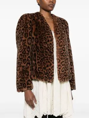 Chloé Boxy Faux Fur Jacket