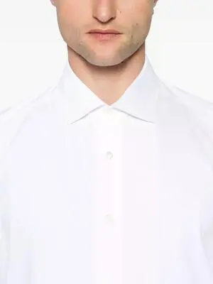 MAZZARELLI Piqué-weave Shirt - White