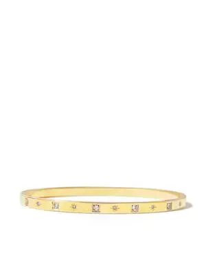HZMER JEWELLERY Rhinestone-embellished Bangle - Gold