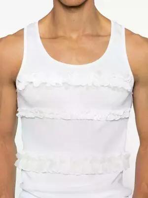 Simone Rocha Ruffle Frill Tank Top