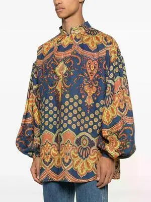 Valentino Garavani Lino Voyage Imaginaire Linen Shirt