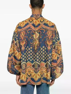 Valentino Garavani Lino Voyage Imaginaire Linen Shirt