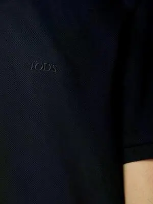 TOD'S Cotton Polo Shirt - Blue