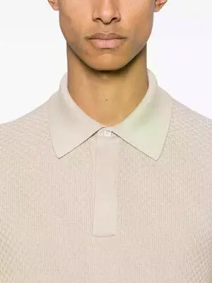 Canali Knitted Polo Shirt