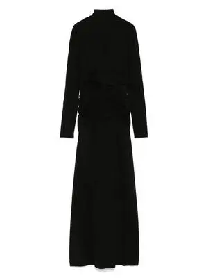Bite Studios High-neck Ruched Gown